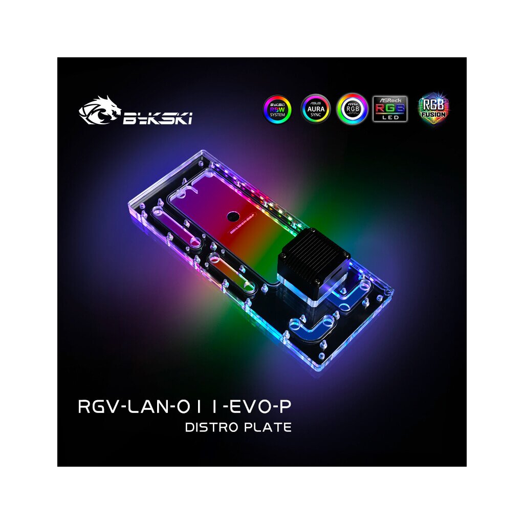 Bykski - Lian Li Dynamic O11 EVO Distro Plate RGV-LAN-O11-EVO-P