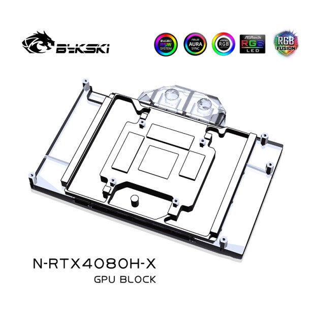 BYKSKI NVIDIA RTX 4080 Reference Design Waterblock (avec plaque arriè