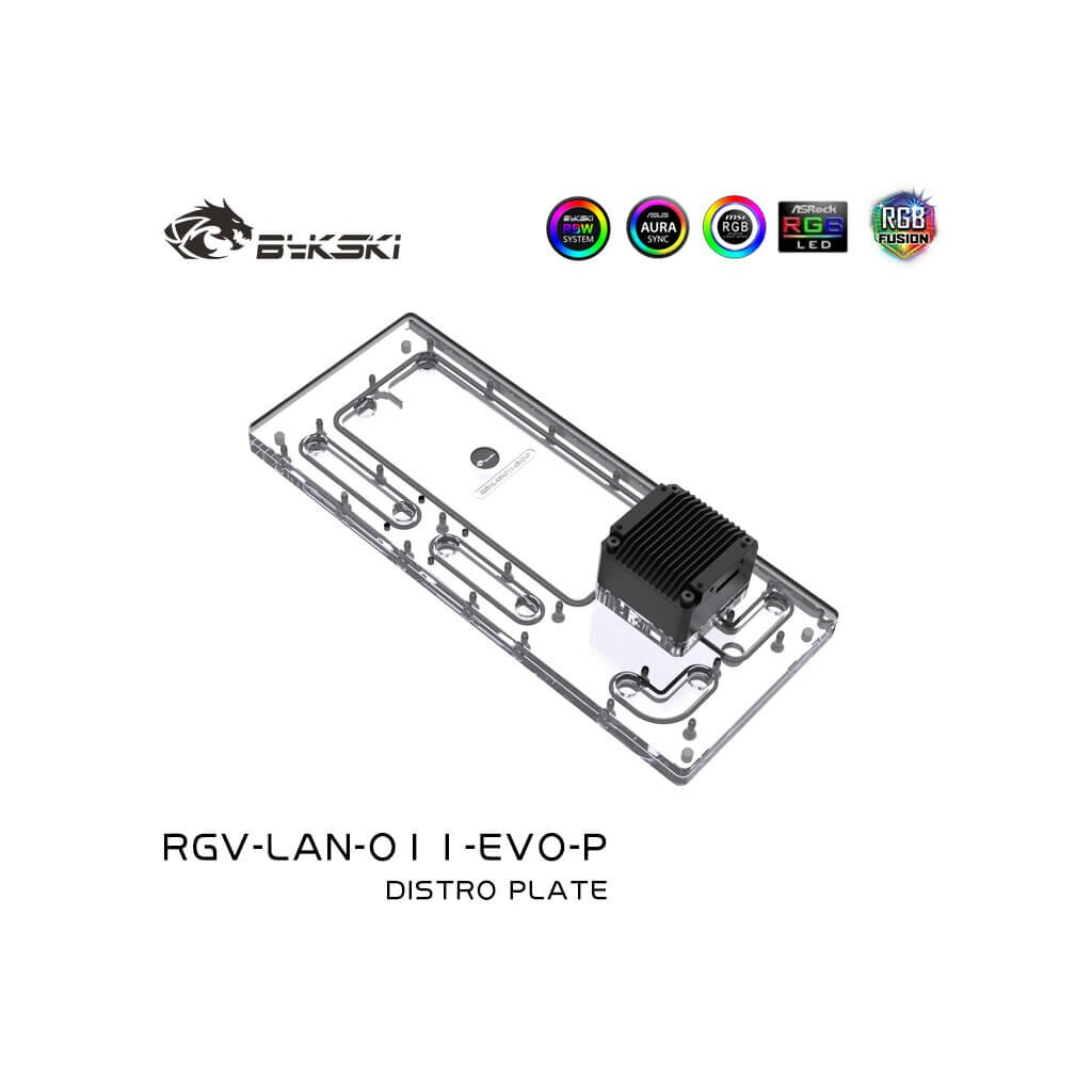 Bykski - Lian Li O11 Dynamic EVO Distro Plate RBW