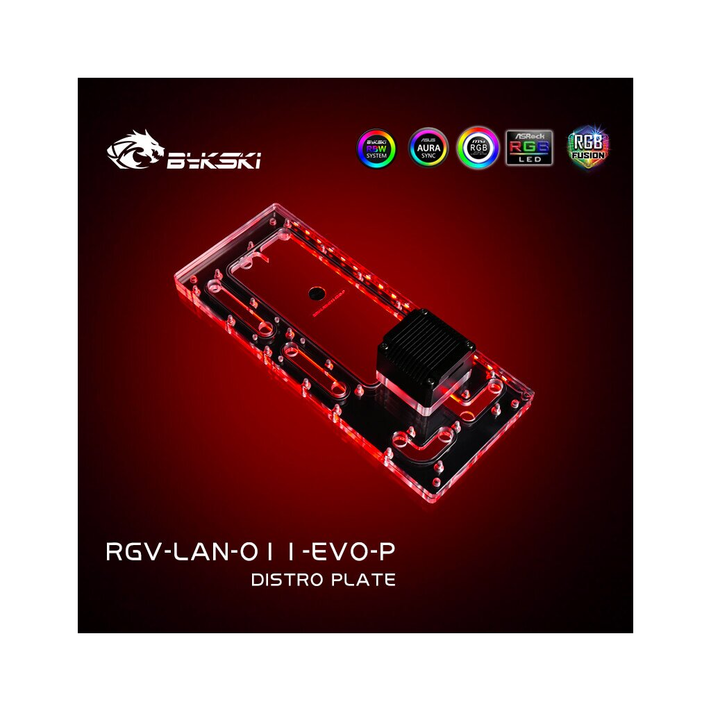 Bykski - Lian Li O11 Dynamic EVO Distro Plate RBW